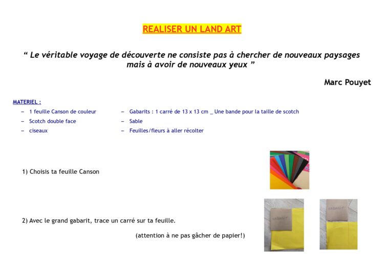 TUTO – Land Art – Eco-Univert TUTO – Land Art – Eco-Univert